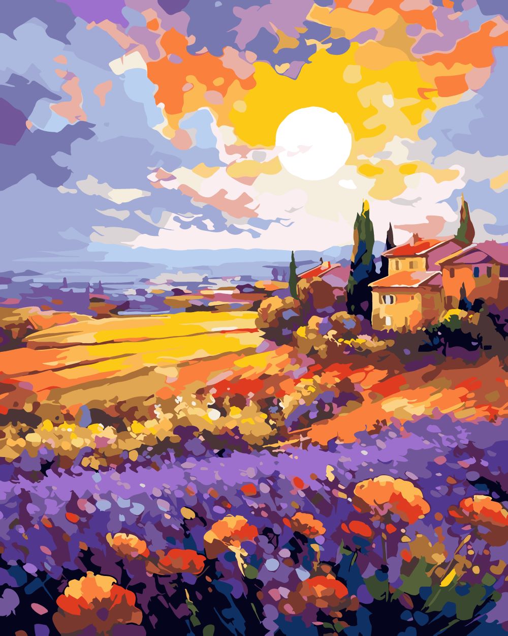 Paint by Numbers DIY Kit Deluxe_ 40cm x 50cm PBN0140 / POD / NO FRAME ...